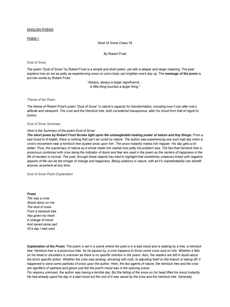 English Poems | PDF | Poetry | Rhyme