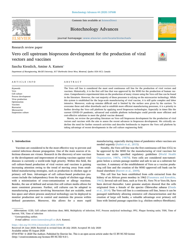 Vero cell upstream | PDF | Virus | Vaccines