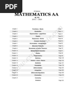 IB Mathematics Analysis and Approaches SL | PDF