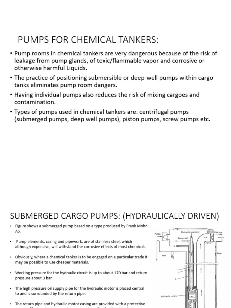 Cargo Pumping in Chemical Tankers | PDF | Pump | Oil Tanker