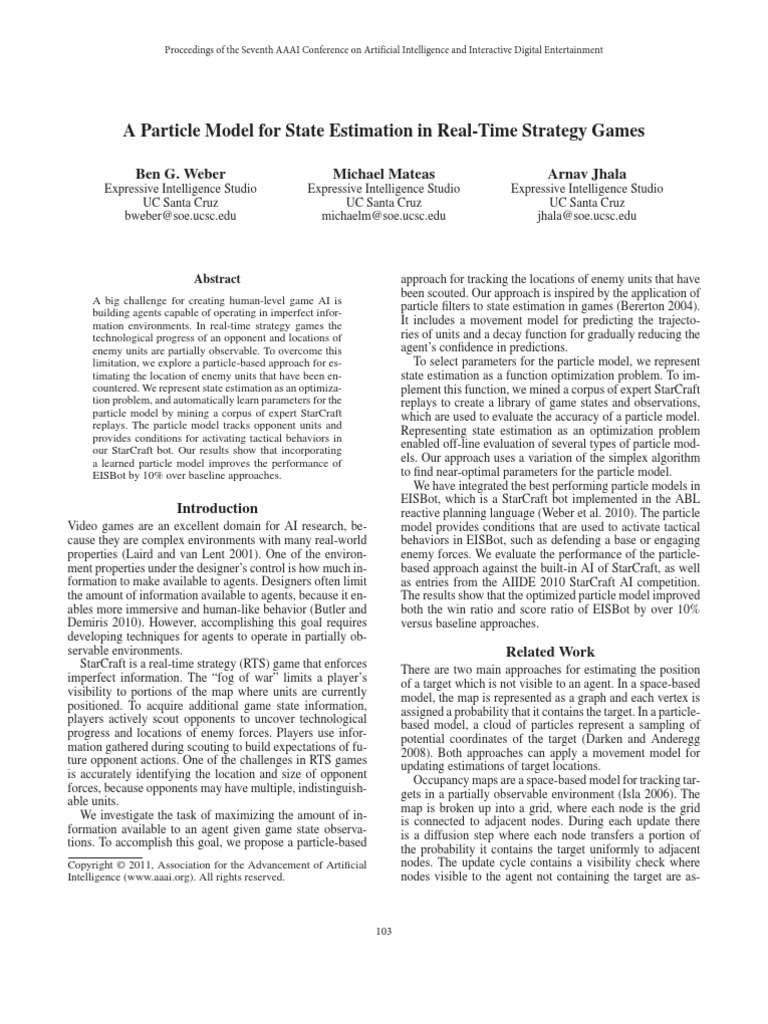 Particle Model Rts Games | PDF | Vertex (Graph Theory) | Artificial ...