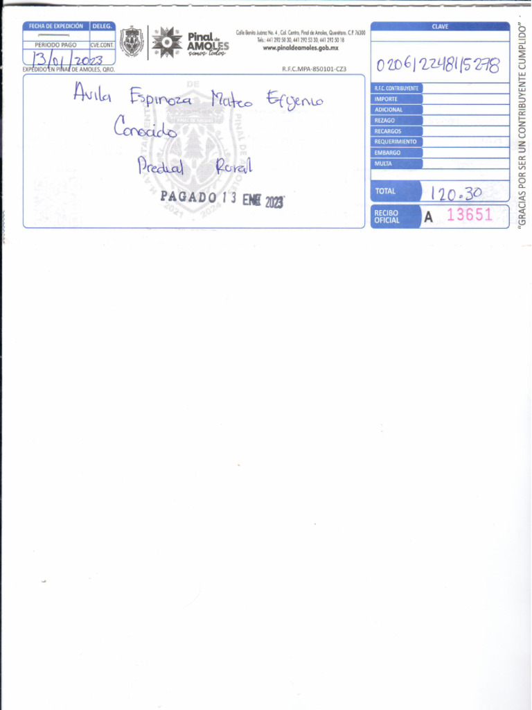 2023 Pago Predial | PDF