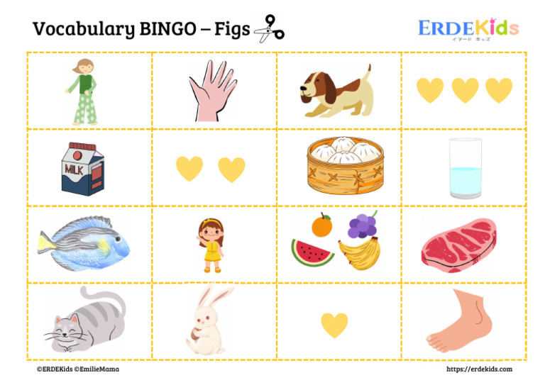 Vocabulary BINGO 1 01 | PDF