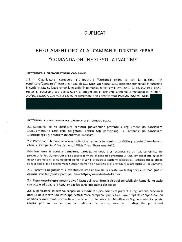 Regulament Concurs | PDF