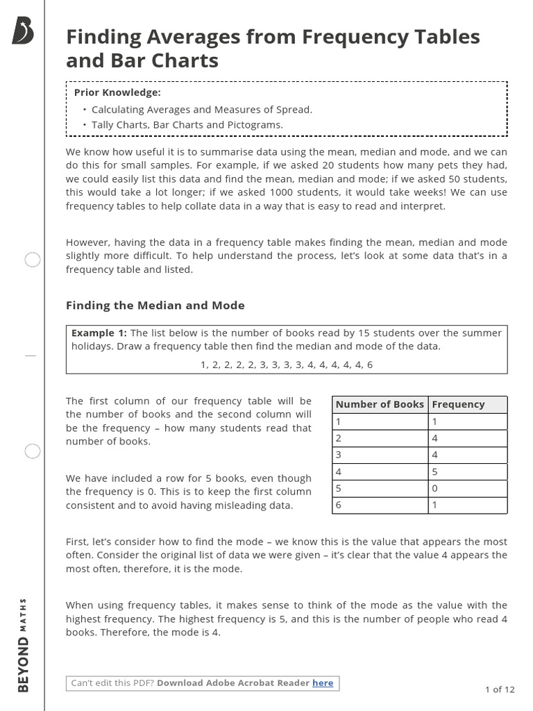 Interactive PDF - Questions | PDF | Mean | Median