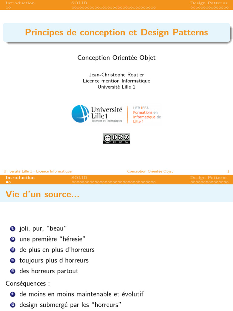 conception_et_patterns | PDF | Class (Computer Programming) | Object (Computer Science)