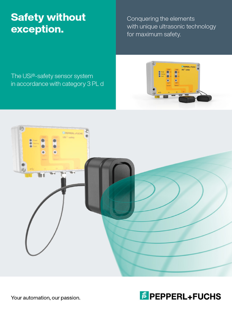 USi Obstacle Safety Sensor System | PDF | Ultrasound | Sensor