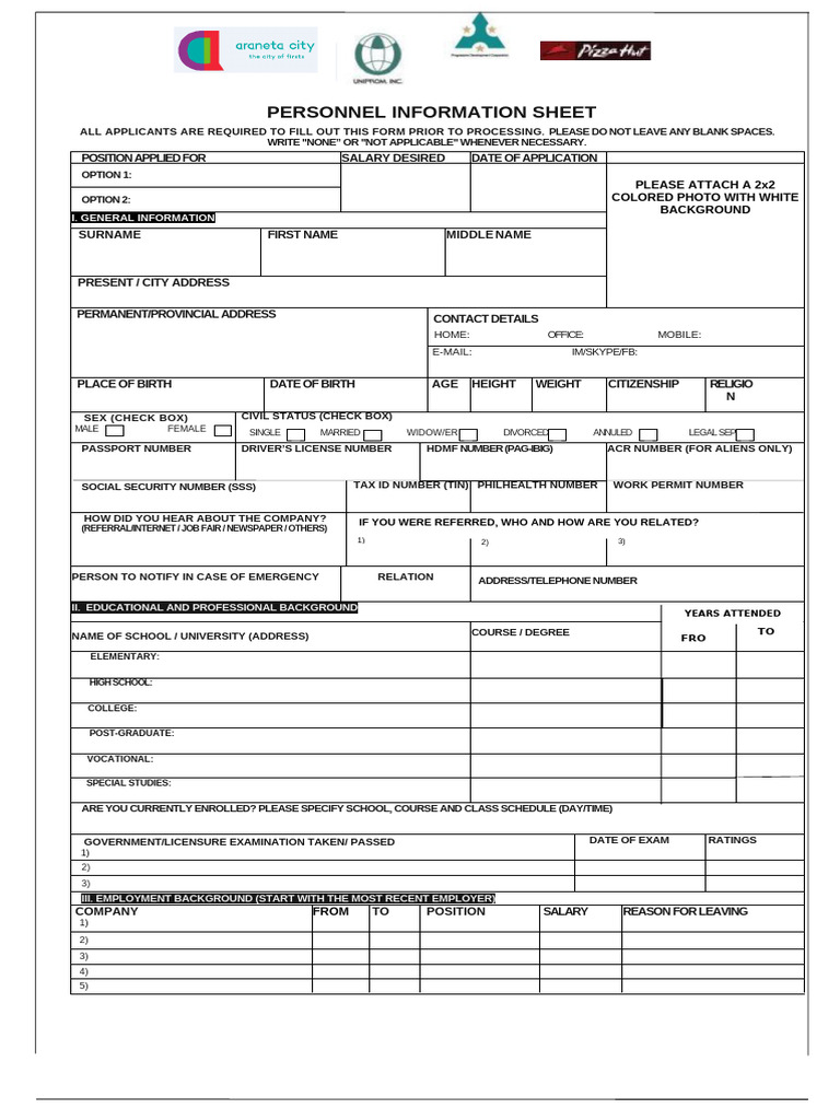 PIS ACI, Inc. | PDF | Employment | Government