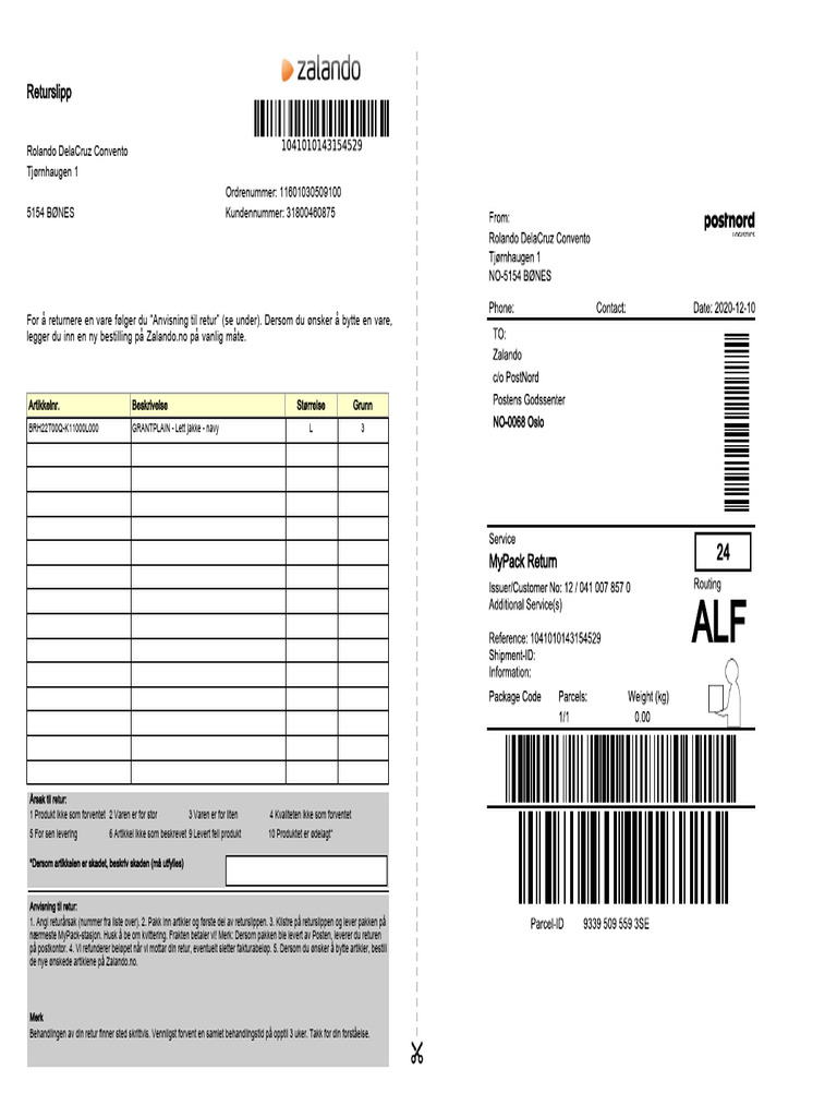 Return Label | PDF