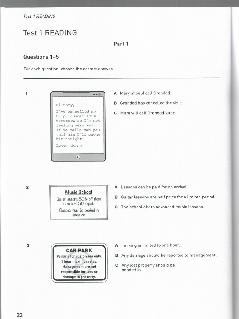 Test b1 Collins | PDF