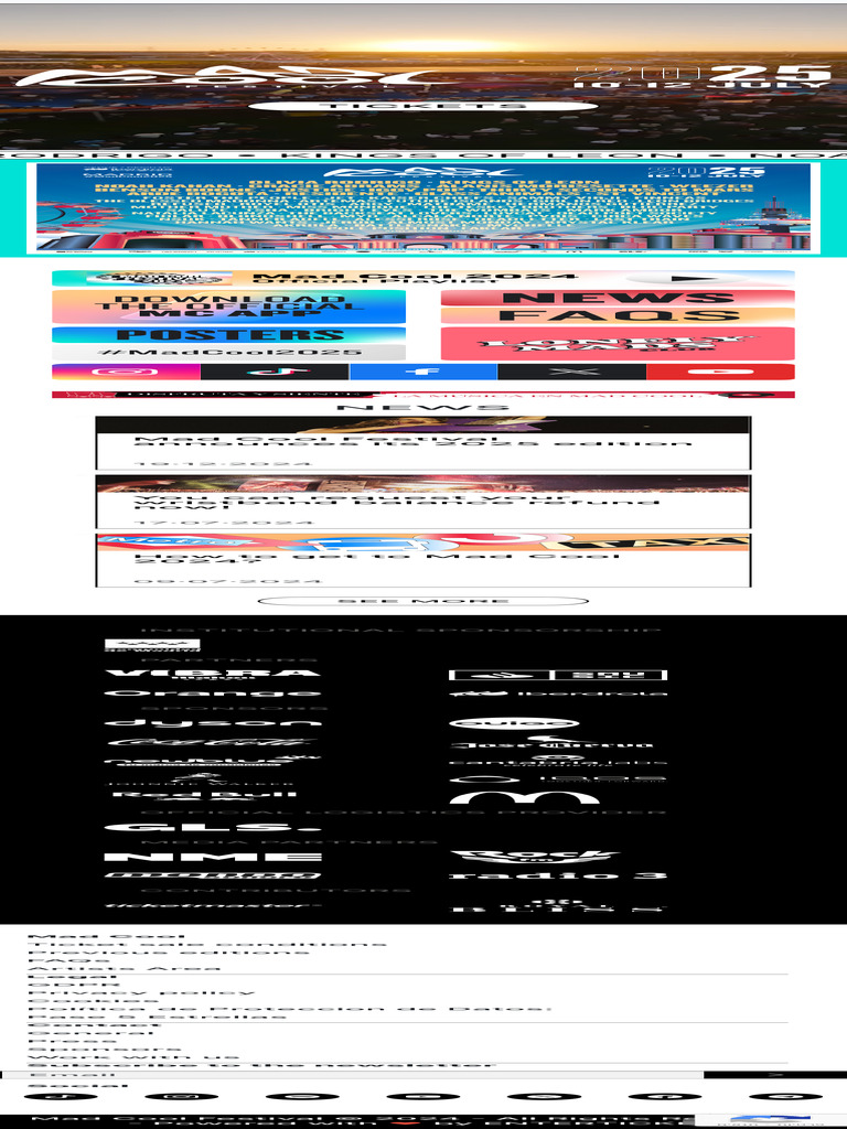 Inicio Mad Cool Festival | PDF