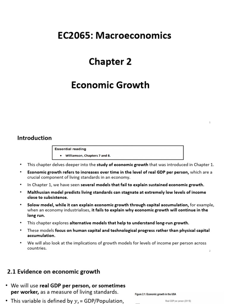 Long-Run Economic Growth Insights | PDF | Economic Growth | Production ...