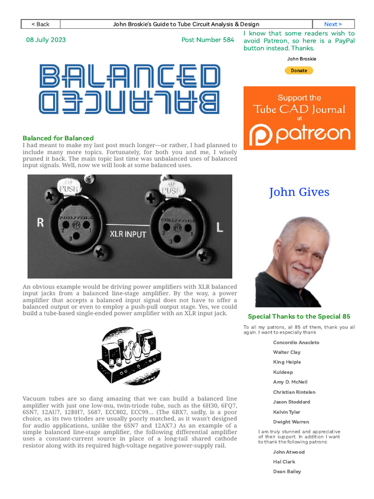 Balanced for Balanced | PDF | Amplifier | Vacuum Tube