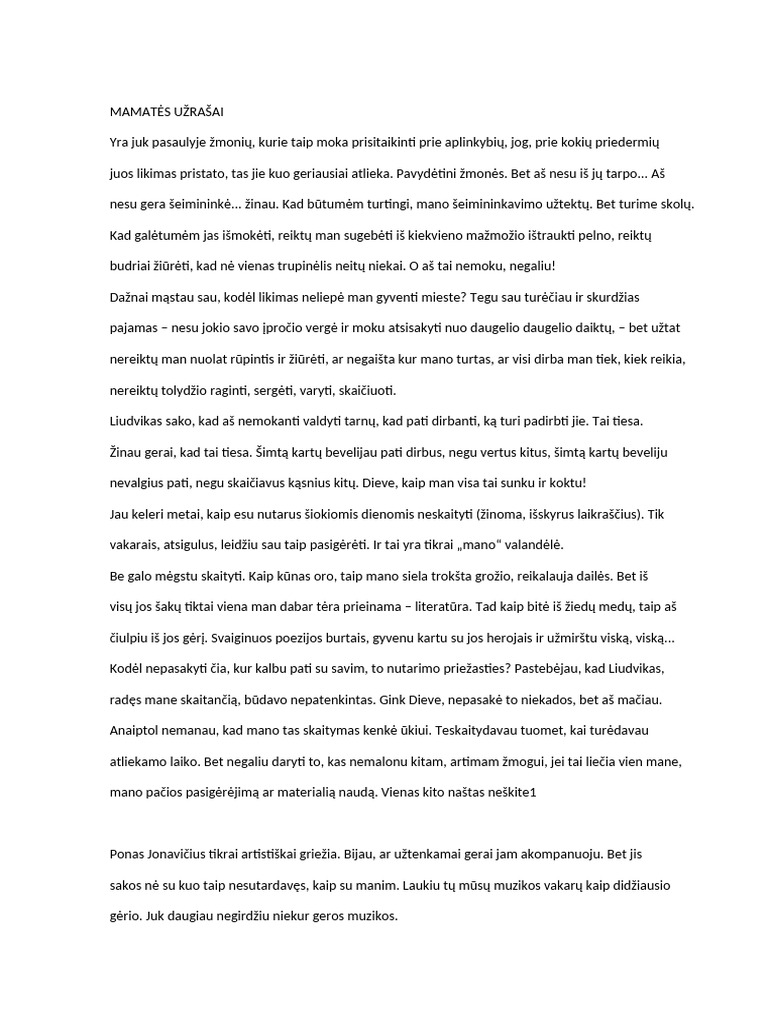 Ar Gyvenimas Pareiga? | PDF