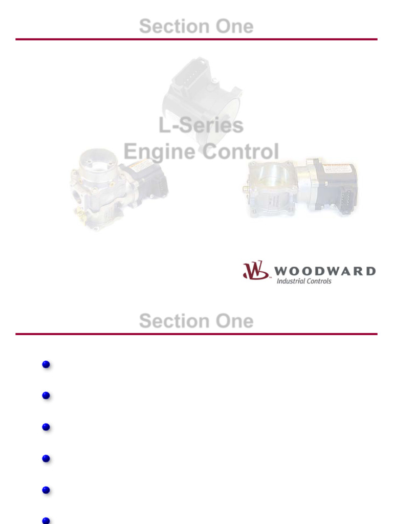 L-Series Engine Control Overview | PDF | Throttle | Feedback