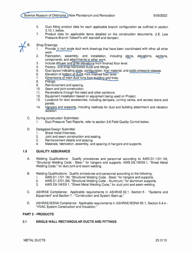 Shop DWG Spec Reqmts | PDF