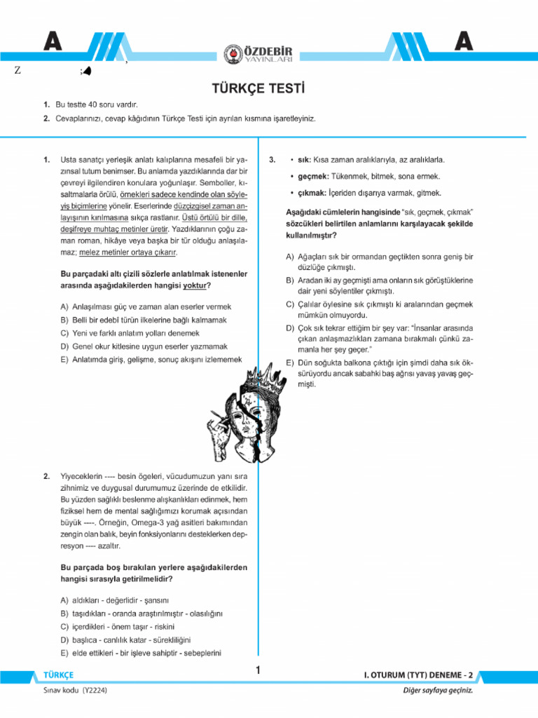 ÖZDEBİR TYT 2 | PDF