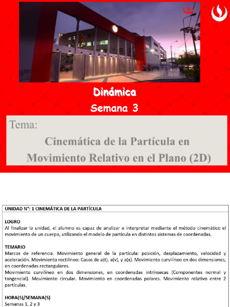 Semana 3a | PDF | Velocidad | Trayectoria