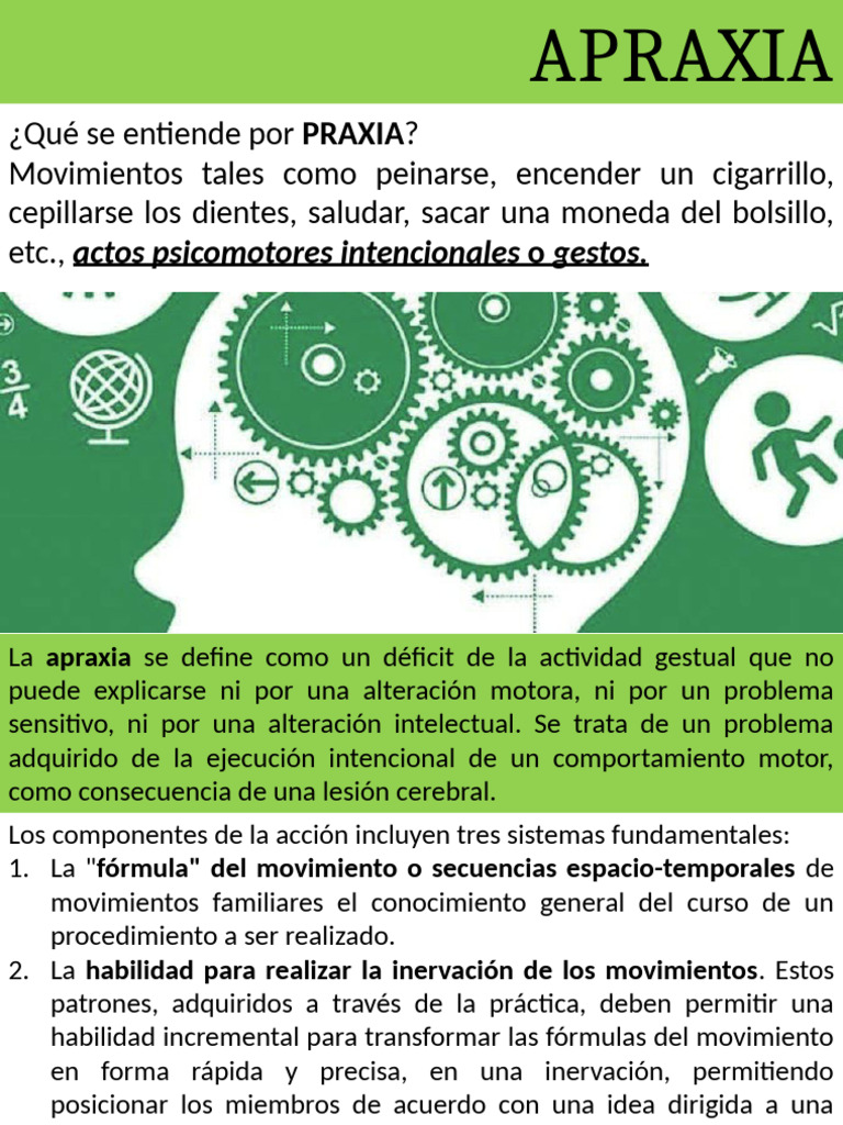 APRAXIA | PDF | Cerebro | Neurociencia