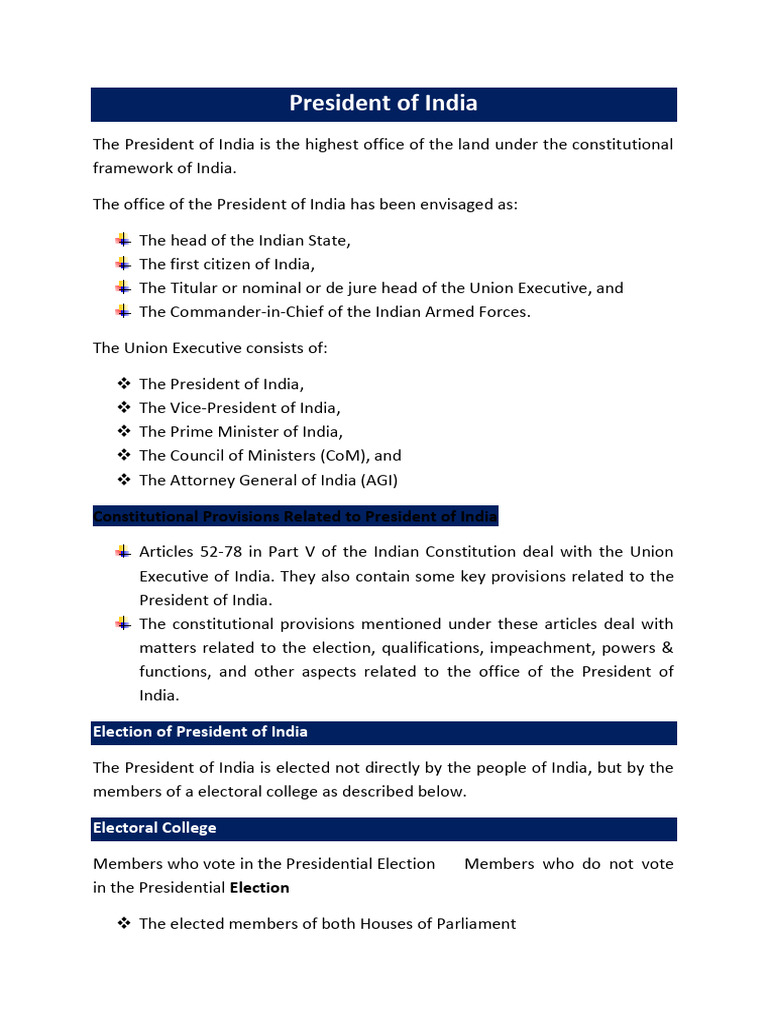 Constitutional Provisions for President | PDF | Public Law | Political Law