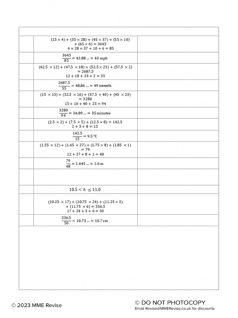 Statistics Calculation Guide | PDF