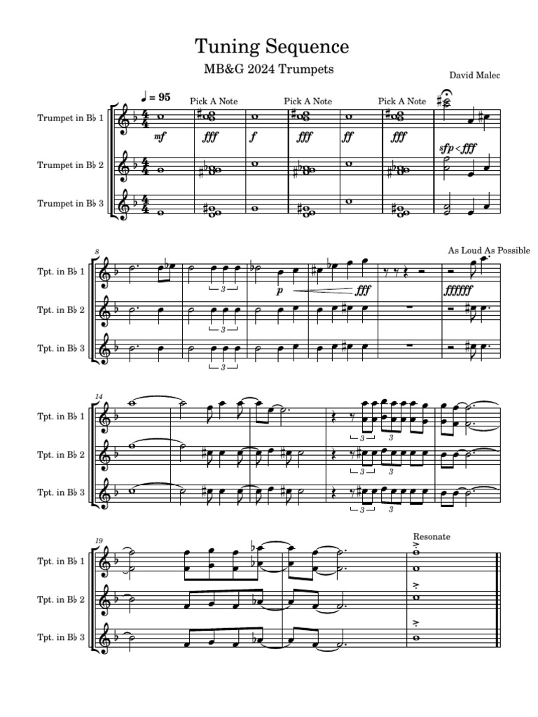 MBG_Trumpet_Tuning_Sequence | PDF