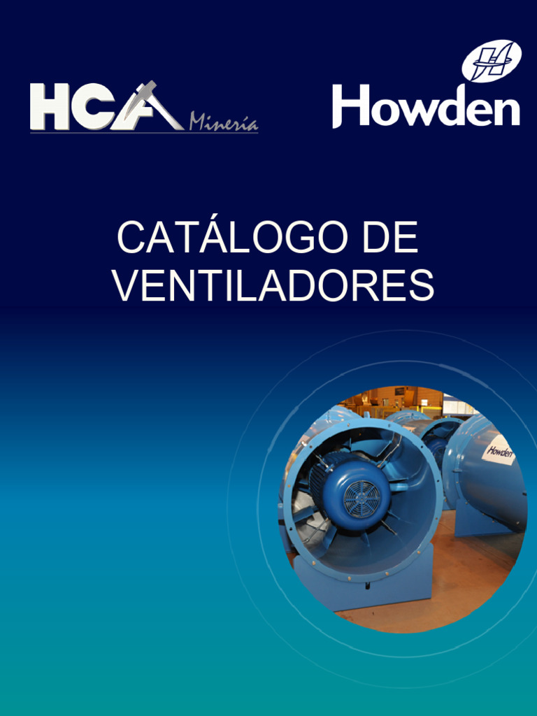Catálogo de Ventiladores Howden | PDF | Presión | Descarga (hidrología)