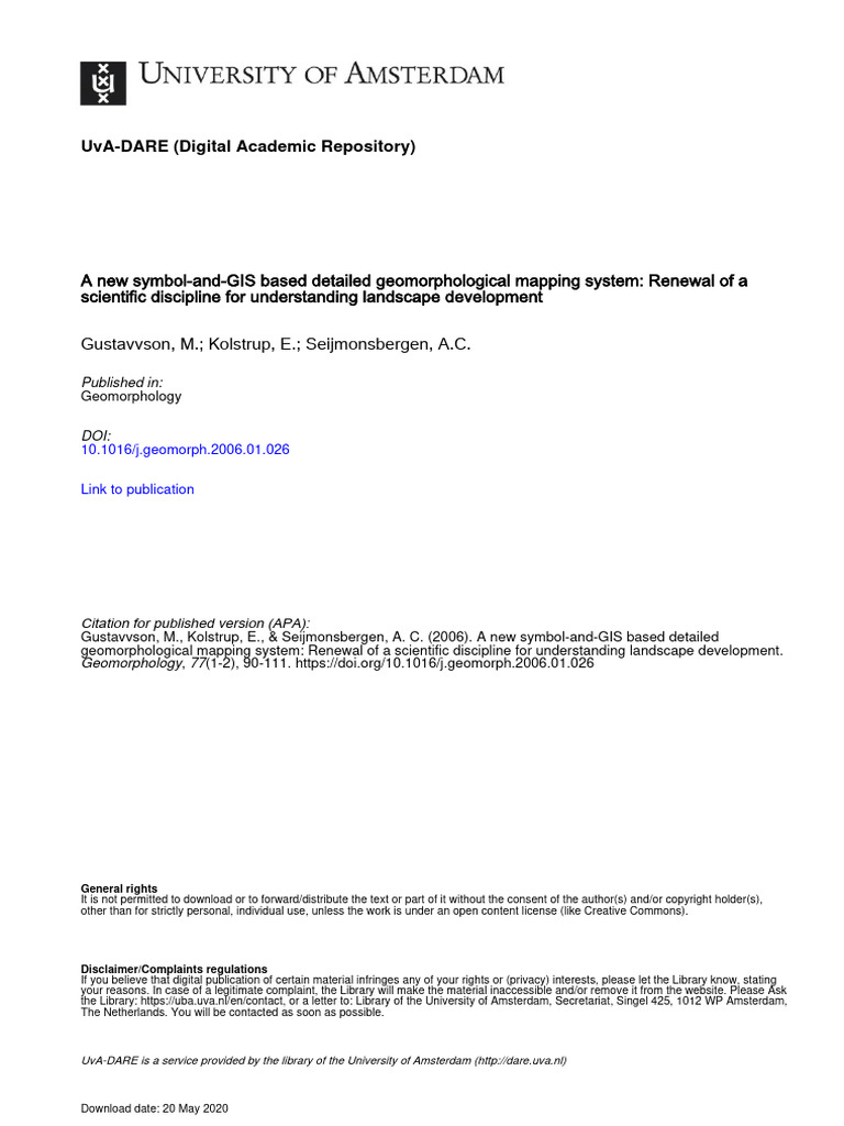 A New Symbol and GIS Based Detailed Geom | PDF | Rock (Geology ...