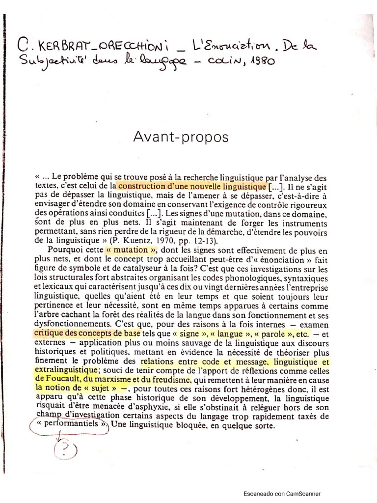Kerbrat.O. Avant - Propos. Chap. 1 | PDF
