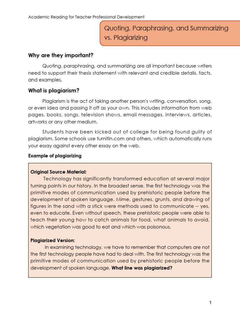 Mastering Paraphrasing and Citing | PDF | Citation | Amazon Rainforest