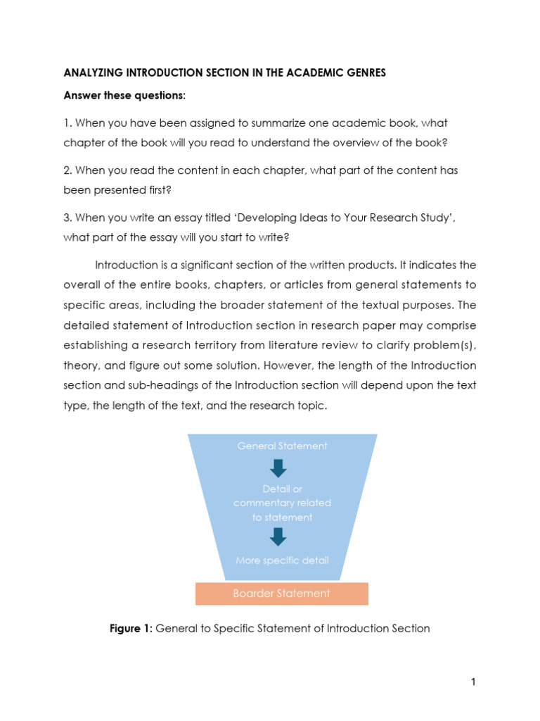 6_Analyzing introduction section | PDF | Methodology | Motivation