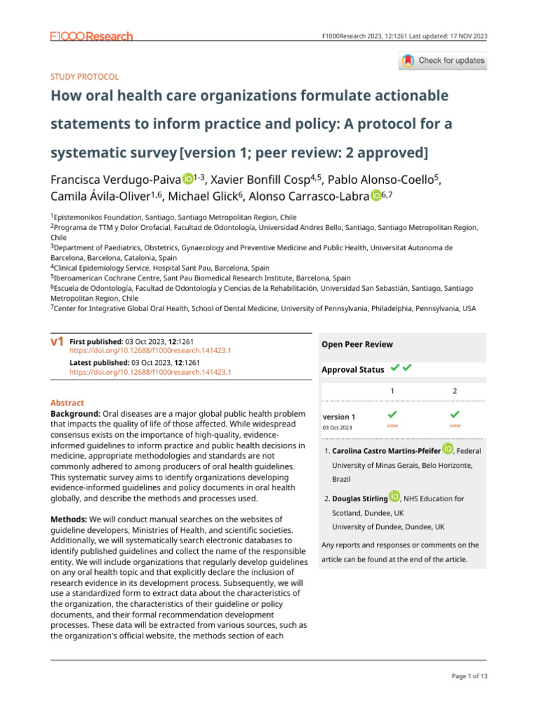 Verdugo-Paiva Et Al. - 2023 - How Oral Health Care Organizations ...