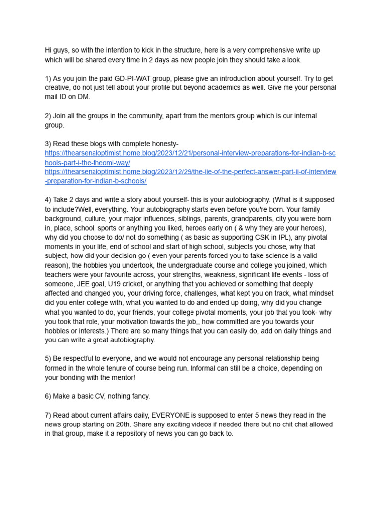 Guidelines for New Joinees | PDF | Social Psychology | Cognition