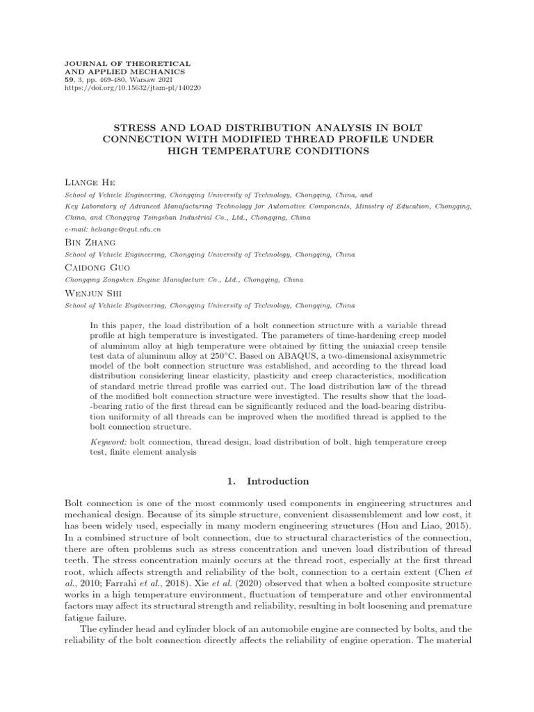 Stress and load | PDF | Creep (Deformation) | Screw Stress and load | PDF | Creep (Deformation) | Screw