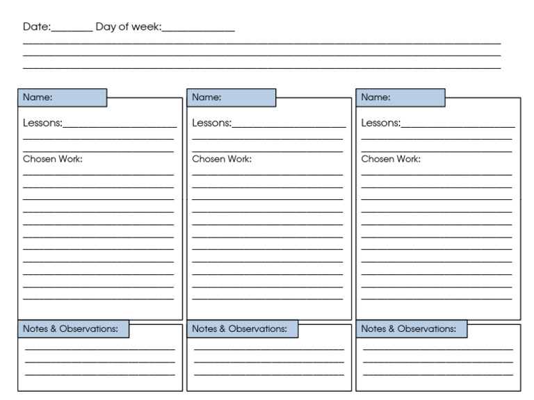 Daily Record Keeping (3 students) | PDF