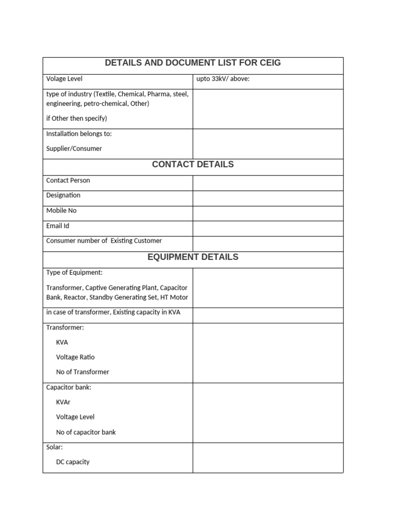 Ceig Detail and Documents | PDF | Voltage | Transformer