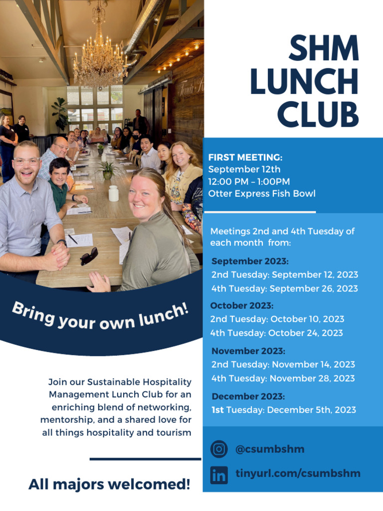 SHM Lunch Club (PRINT Flyer) 2023 | PDF