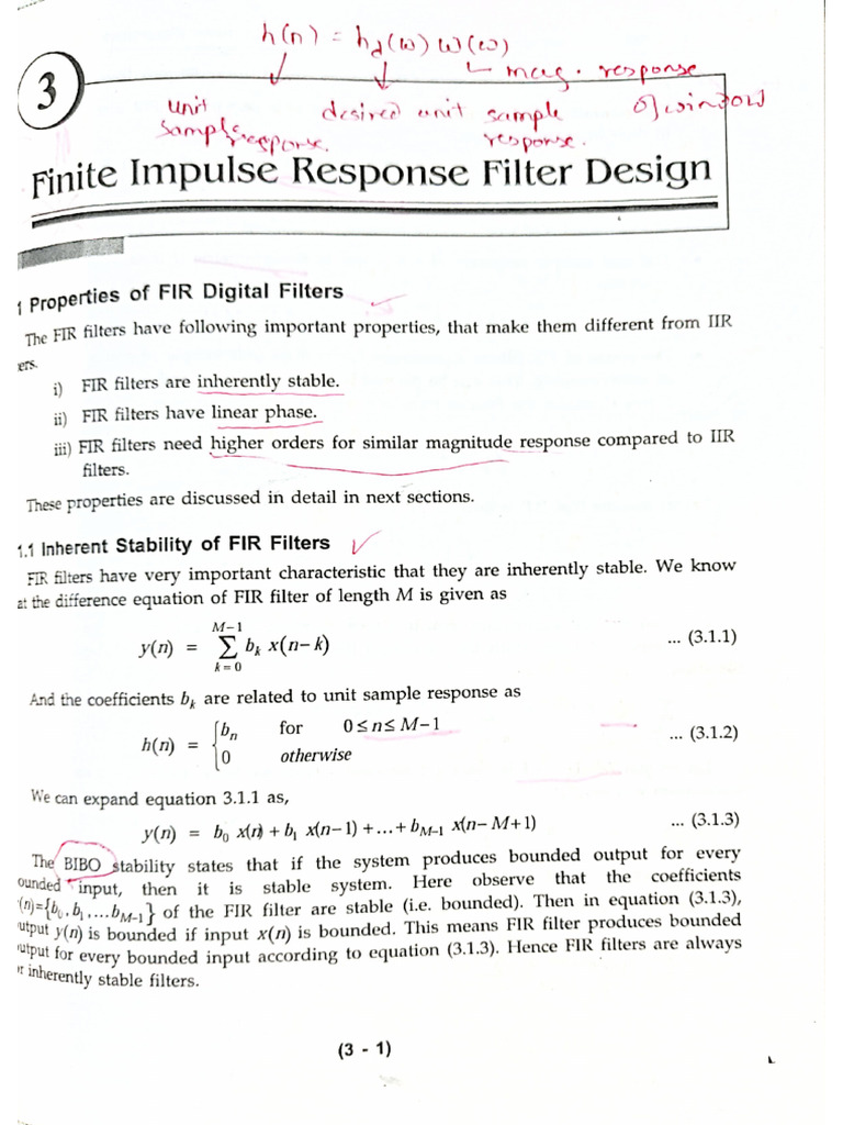 FIR Filter Design & Window Functions | PDF FIR Filter Design & Window Functions | PDF