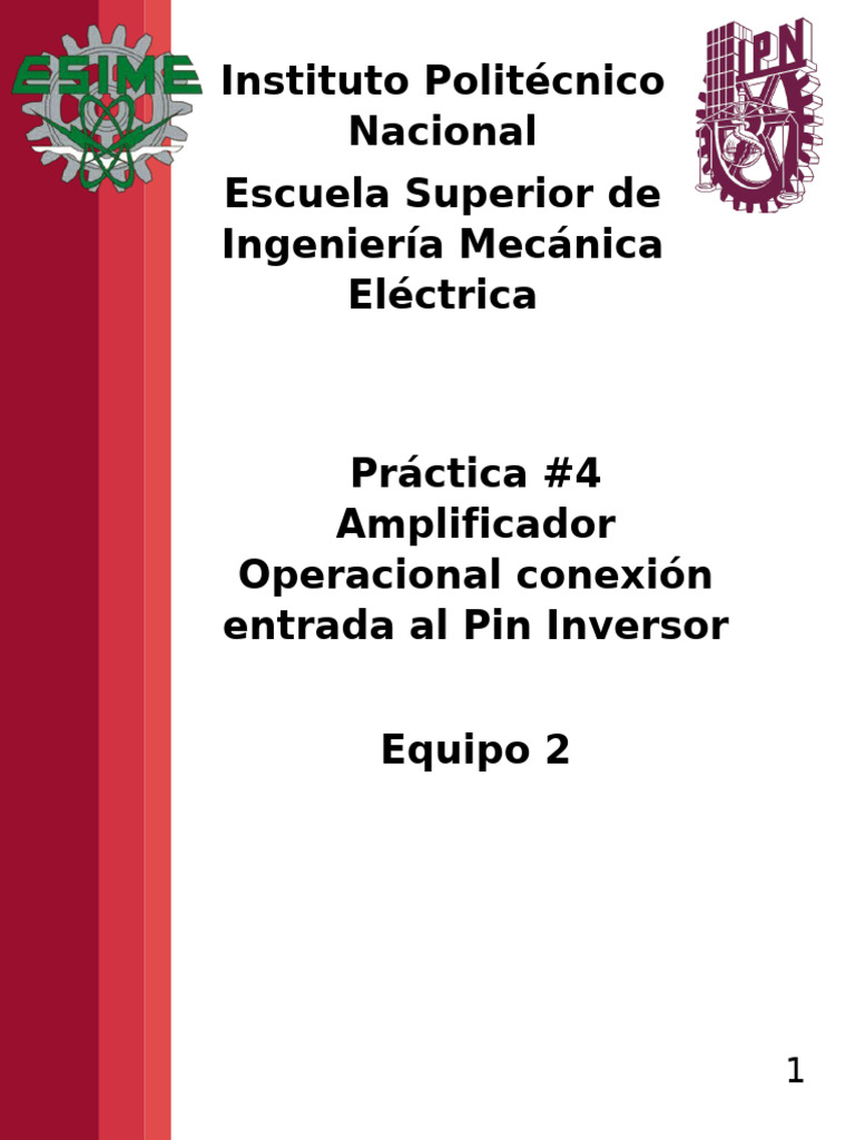 PRAC4_EQ2_5AM4 | PDF | Amplificador operacional | Amplificador