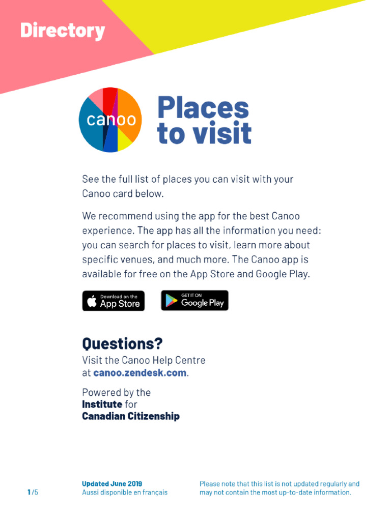 Places To Visit. See The Full List of Places You Can Visit With Your ...