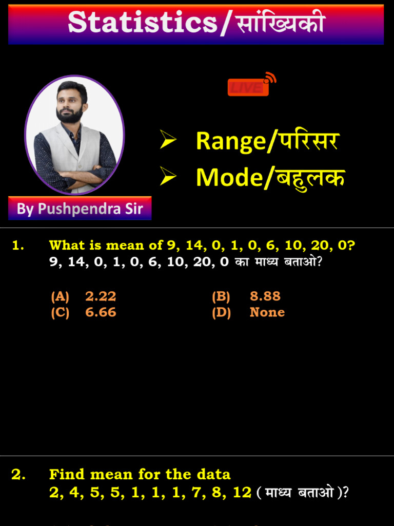 Statistics (PPT) (1) 20230503034137 | PDF | Mean | Mode (Statistics)