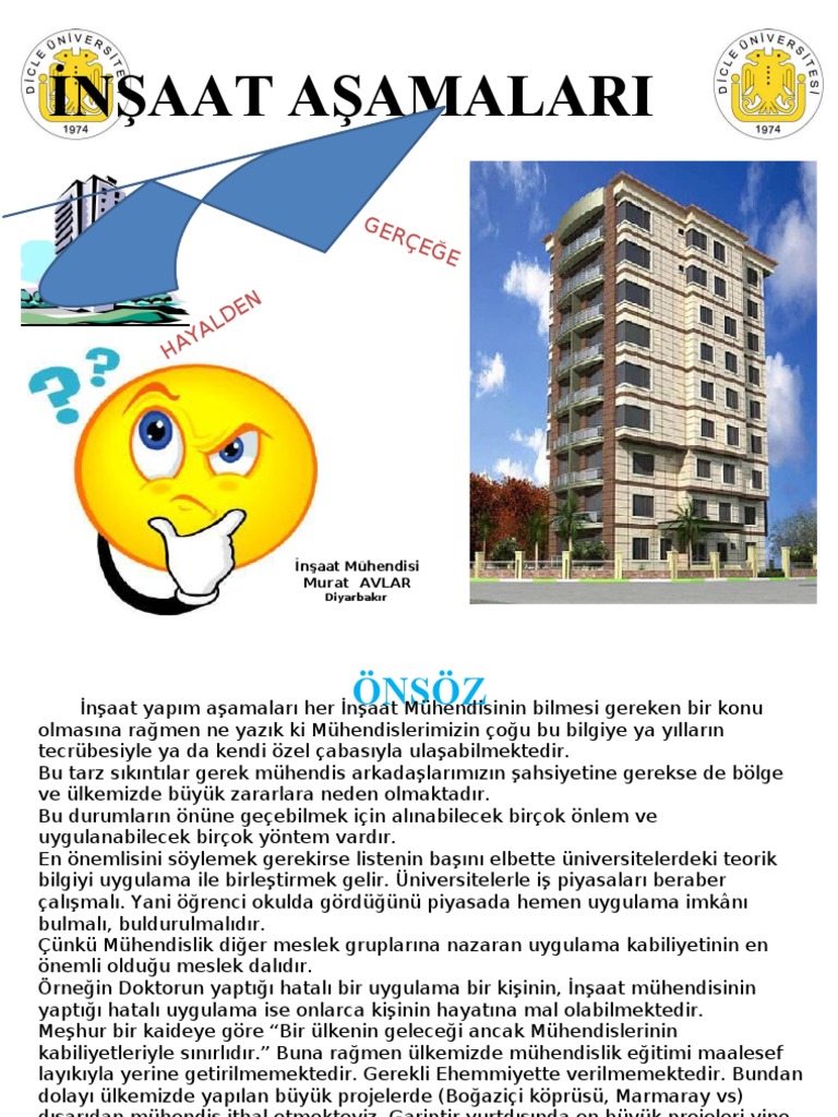 iNSAAT YAPIM ASAMALARI | PDF