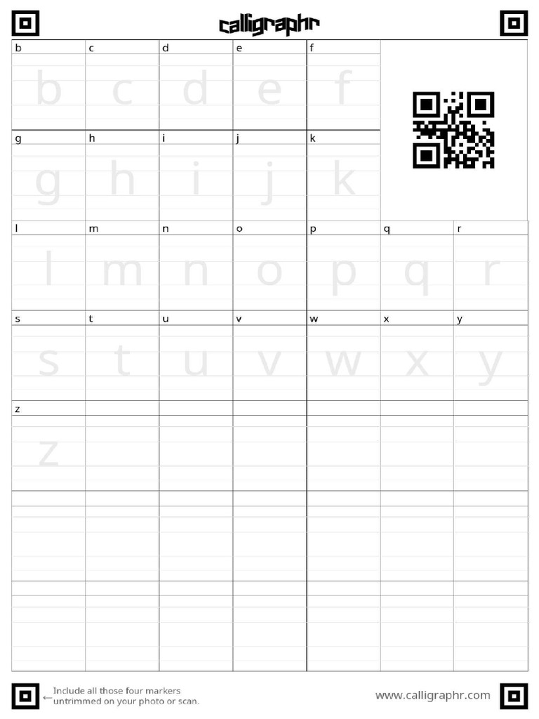 Calligraphr-Template 2 | PDF