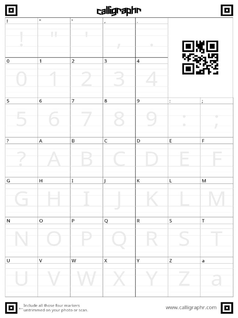 Calligraphr-Template 1 | PDF