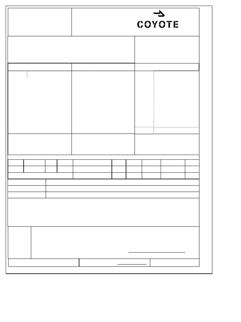 Coyote.Com - Generic LTL BOL-28838541 | PDF | Cargo | Freight Transport