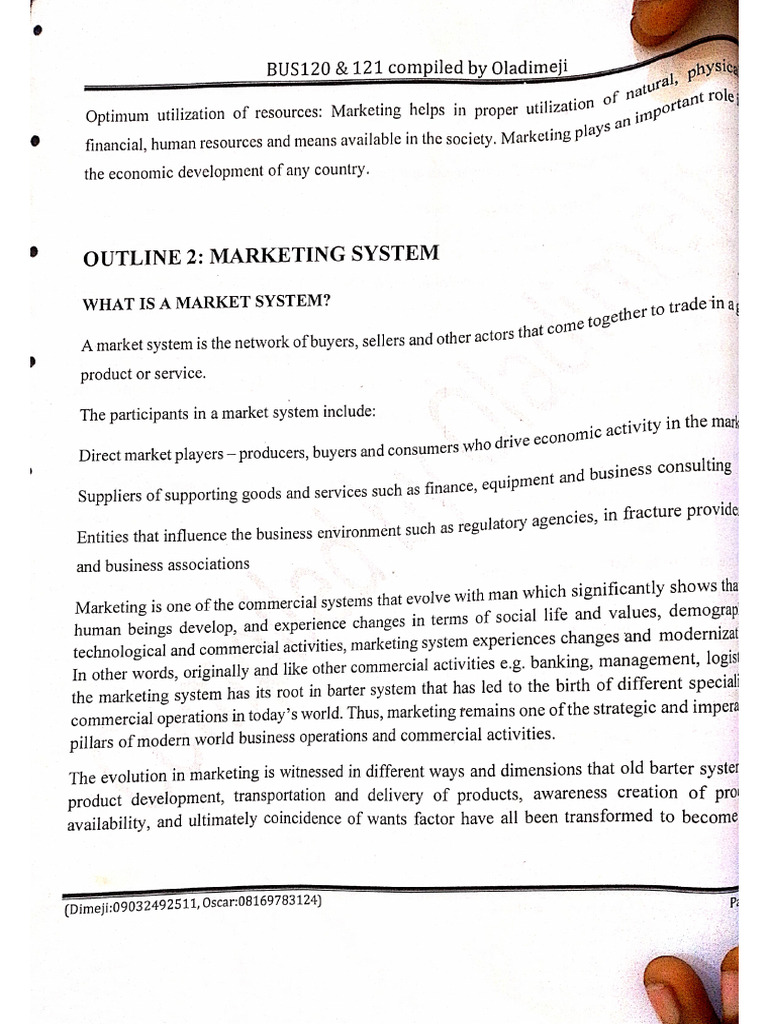 Marketing System | PDF