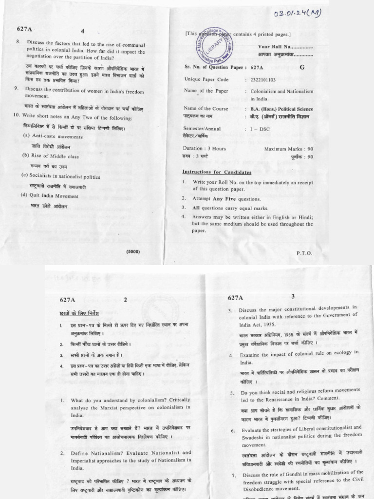 Colonialism & Nationalism I | PDF