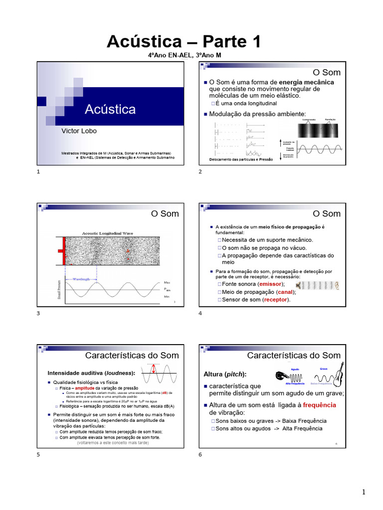 ACUSTICA_02_Acustica | PDF | Som | Frequência