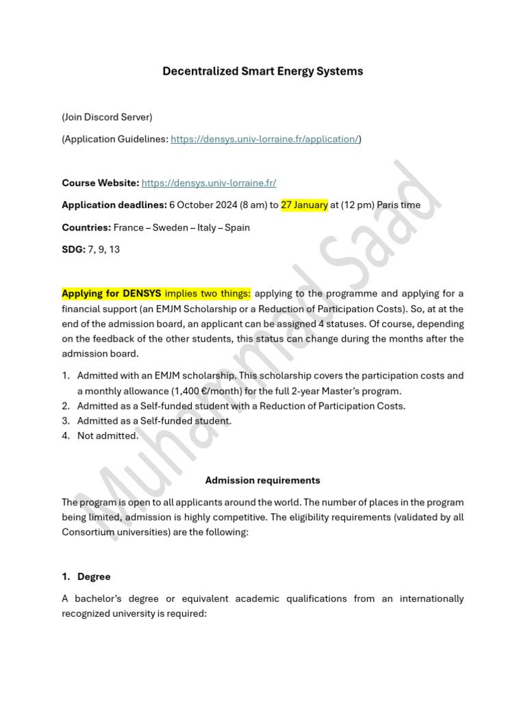 Decentralized Smart Energy Systems | PDF | Academic Degree | Heat