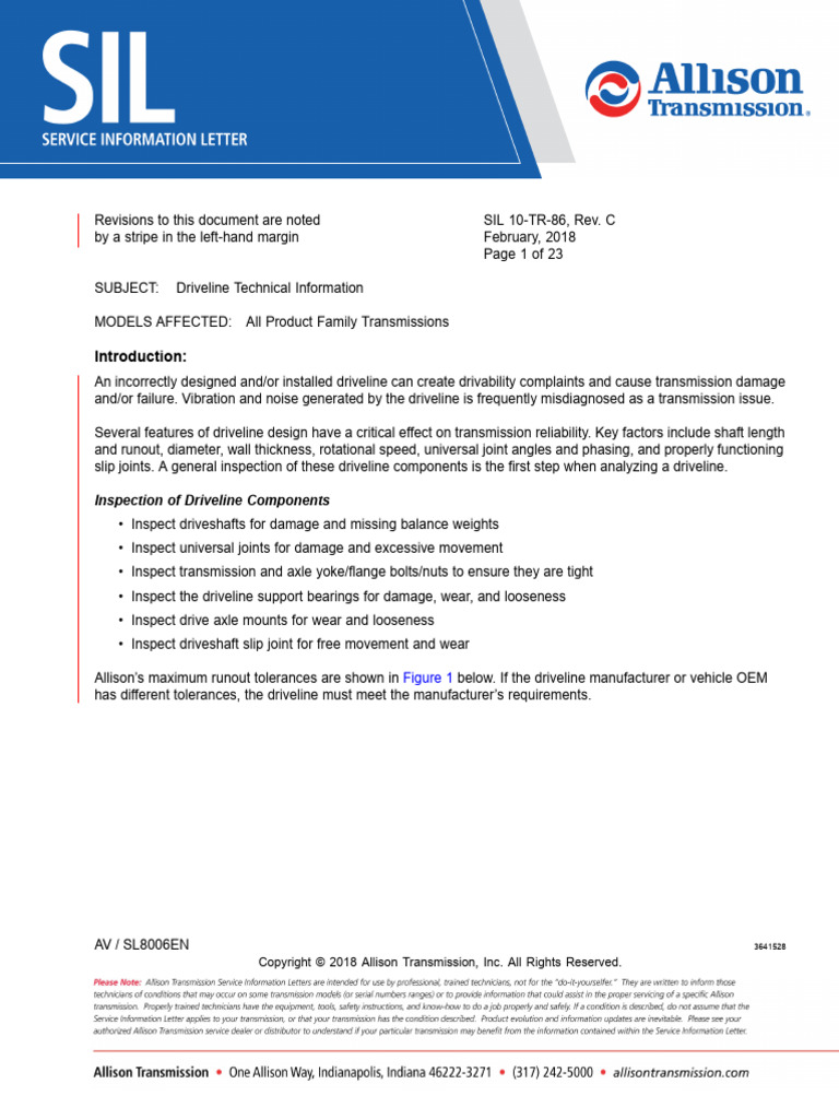 sil-10-tr-86en-rev-c | PDF | Axle | Slope